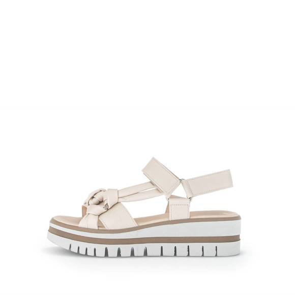Gabor | Shoes | New Gabor Flatform Sandal In Cream Leather | Poshmark